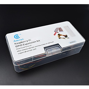 Adeept Raspberry Pi GPIO Breakout, T-Type GPIO Expansion Board +830 Points Solderless Breadboard+65pcs Jumper Cables +40pin Rainbow Ribbon Cable, Raspberry Pi GPIO Expansion Kit