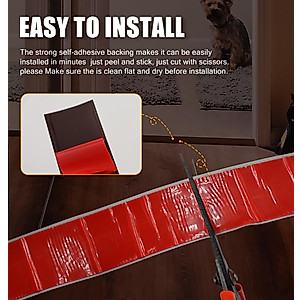 Bnell Floor Transition Strip Self Adhesive Vinyl Laminate Floor Cover Strip 3" Floor Flat Divider Strip for Joining Floor Gaps and Doorway Transitions (10Ft, 7.6cm, Yellow Oak)