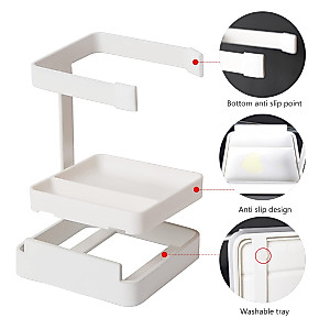 Pot Lid Holder and Spoon Stand Holder for Countertop,Pot Cover Organizer ,Spoon Rest Keep Your Kitchen Countertop Clean-Works