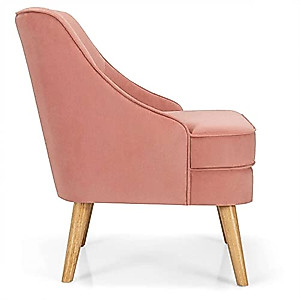 SDQF Single Sofa w/Wood Legs, Pink Sofa Sofa Bed Sofas for Living Room Living Room Furniture Floor Sofa Furniture for Living Room Sofa Bed Couch Fold Out Couch Bed