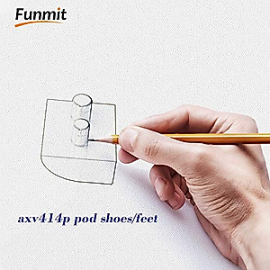 Funmit AXV414P Pod Shoes Replacement for Hayward Navigator Pool Vac Cleaner (8-Pack)