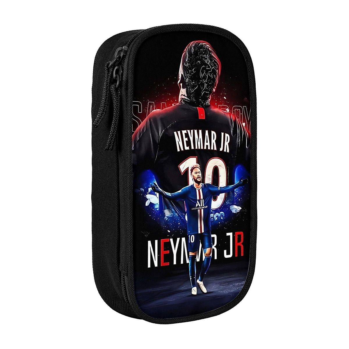 Luja Dling #10 Neymar Big Capacity Pencil Pen Case For Office College Large Storage High Capacity Bag Pouch Holder Box Makeup Bag For Adult