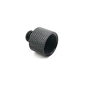 Donuts Mic Stand Adapter 38 Female to 58 Male Screw Adapter Knurled Thread Adapter for Microphone Stand Mount Black