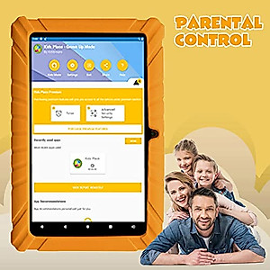 Contixo V8 Tablet for Kids and H1-Fox Kid's Fleece Headphones (Fox) Bundle, Come with Sleeve Bag,Learning Tablet, Parental Control Family Link