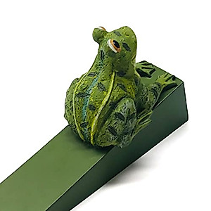 BOOMLATU Resin Vivid Cute Door Stopper, Frog Door Stop for Home, Office and Garden