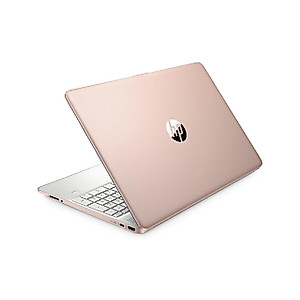 HP 2023 15'' HD IPS Laptop, Windows 11, Intel 4-Core Processor Up to 2.60GHz, 8GB SA RAM, 128GB SSD, HDMI, Super-Fast 6th Gen WiFi, Dale Gold (Renewed)