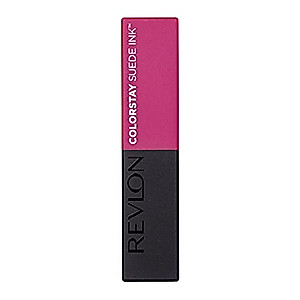 REVLON Lipstick, ColorStay Suede Ink, Built-in Primer, Infused with Vitamin E, Waterproof, Smudge-proof, Matte Color, 010 Tunnel Vision, 0.09 oz.