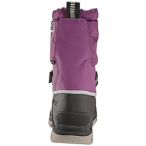 KEEN Snow Troll Insulated Waterproof Pull On Winter Boots, Charisma/Silver, 2 US Unisex Big Kid