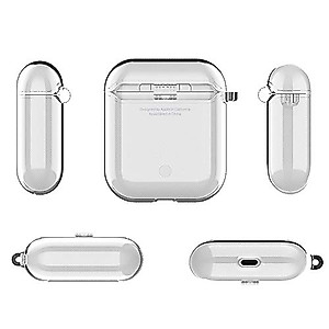 SHUMEI Custom Picture AirPods Case Compatible with Apple AirPod 2 and 1, Personalized Gift Shock Absorption Soft Clear TPU Cover DIY Photo