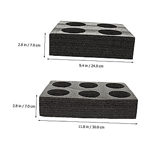 Housoutil 4 Pcs Pearl Cotton Cup Holder Takeaway Cup Trays Coffee Mug Holder Disposable Coffee Trays Drink Holder Trays Portable Coffee Cup Cold Drinks Holder Trays Outdoor Container