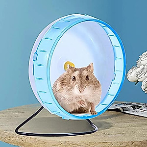TDDGG Hamster Exercise Wheel Pet Running Spinner Exercise Wheel Silent Toys Sturdy Hamster Wheel Silent Hamster Wheel (Color : Blue)