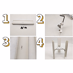 KinHall Wind Turbine Vertical Axis Wind Turbine Model Three-Phase Permanent Magnet Generator DIY, 12v Vertical Axis Wind Turbine Teaching Model