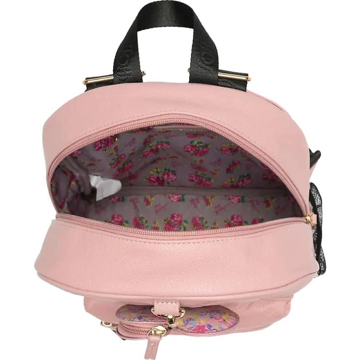 Betsey Johnson Josie Quilted Full Size Backpack Blush One Size