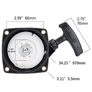MTATCN Pull Starter Recoil Assembly Repalcement for Backpack Blower 150 BF 150 BT 350 BF 350 BT EB630 EB630(EPA) EB630RT EB630RT (EPA)