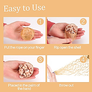 Arouselove Streamer Poppers Hand Throw Plastic Confetti Streamers No Mess Plastic Cracker For Parties, Weddings Celebrations