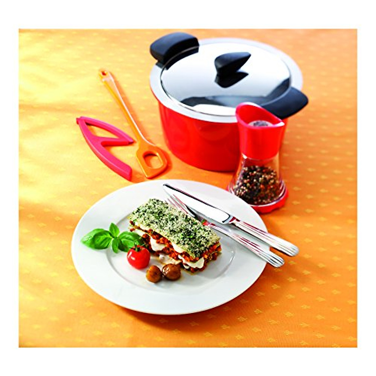 Kuhn Rikon 3-Quart Hotpan Casserole, Red