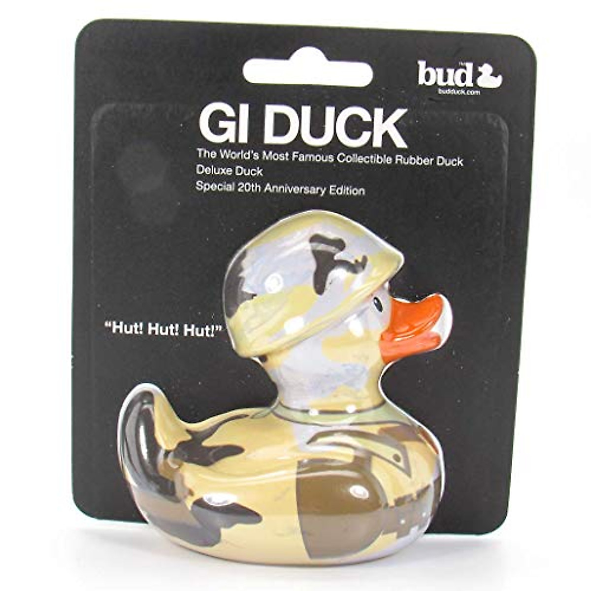 GI (Military) Rubber Duck by Bud Ducks | Elegant Gift Packaging - "Hut!,Hut!,Hut!" | Child Safe | Collectable