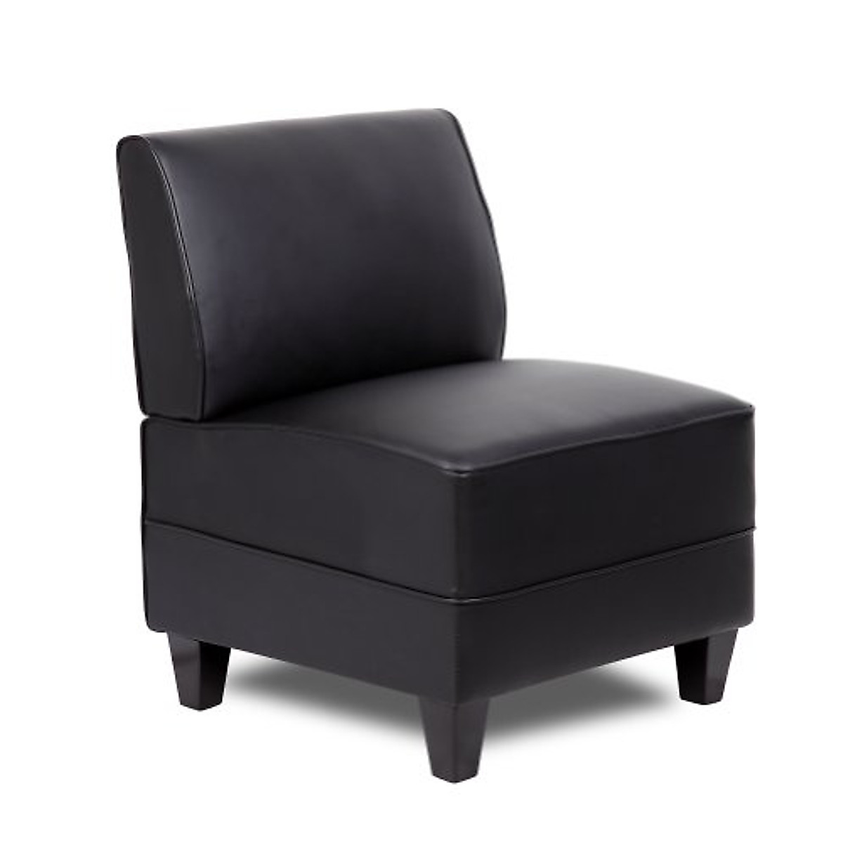 Boss Office Products BRS11-BK Reception Sectional Sofa in Black