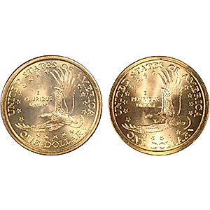 2000 P&D Sacagawea Native American Dollar 2 Coin Set BU Uncirculated $1