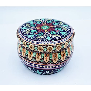 Soy Wax Candle in Perfect Decorative Giftable Metal Tin - Peppermint-Eucalyptus Natural Oil and Pure Organic Soy Wax - for Living Room, Home, Bedroom - Handmade in USA