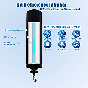 2-Pack Replacement Black Purification Elements, Activated Carbon Water Filters Compatible with Berkey Big, Nomad, King, Royal Gravity-fed Water Filter System, and other Gravity Filter Tank