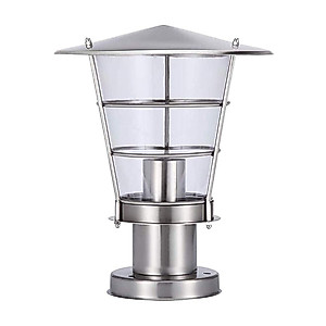 SMLZV Column Headlight,Waterproof E27 Post Lights Modern Simple European Column Lamps Garden Door Street Park Home Villa Lighting