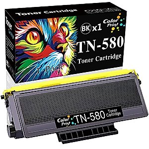 ColorPrint Compatible Toner Cartridge Replacement for Brother TN580 TN-580 TN-550 Used for HL-5370DW HL-5340D DCP-8060 DCP-8065DN HL-5240 HL-5250DN MFC-8660DN MFC-8460N HL-5280 Printer (1-Pack, Black)