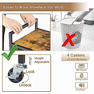 DAELIFKER Laundry Basket, Laundry Hamper 3 Section with Wheels, One Shelf, Metal Frame and Removable Laundry Sorter Bags, Clothes Hampers for Laundry Room (Black, 85 L)