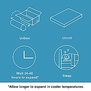 ESHINE Short Queen RV Mattress - 10" Memory Foam RV Mattress, Shock-Absorbing and Pressure-Relieving, for RVs, Campers & Trailers
