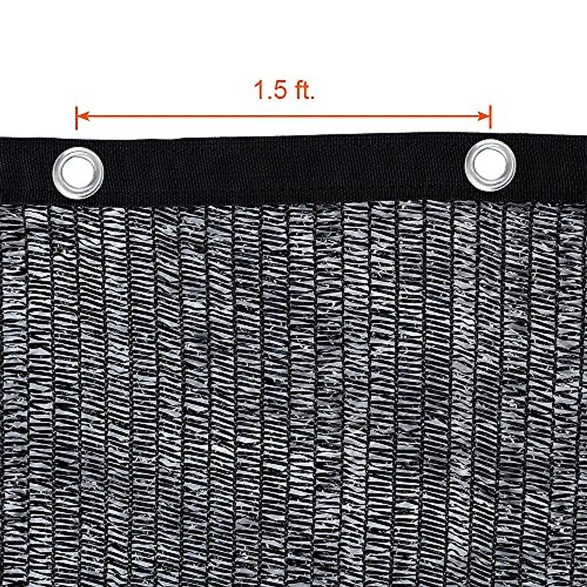 Agfabric 10x12ft Shade Cloth 50% Sun Shade Cloth with Grommets for Garden Patio, Black