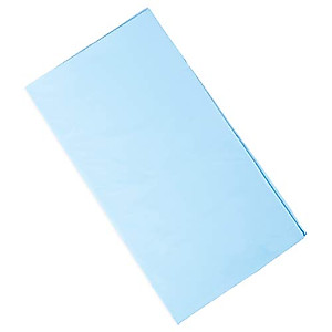 Round Plastic Party Tablecloth for up to 72-Inch Table (Blue, 84-Inch, 12-Pack)