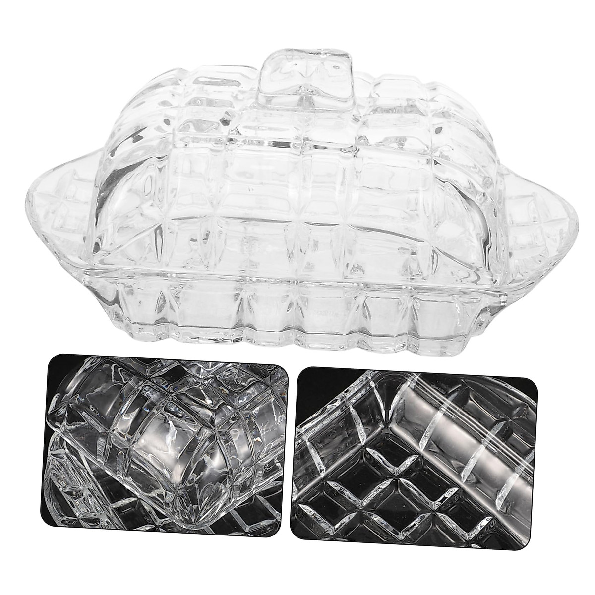 IFANLANDOR Cupcake Display Stand Clear Cake Stand Mini Cupcake Stand Cupcake Holder with Lid Cupcake Stands Clear Display Stand Centerpiece Table Decorations Fruit Tray Dessert Glass Plate