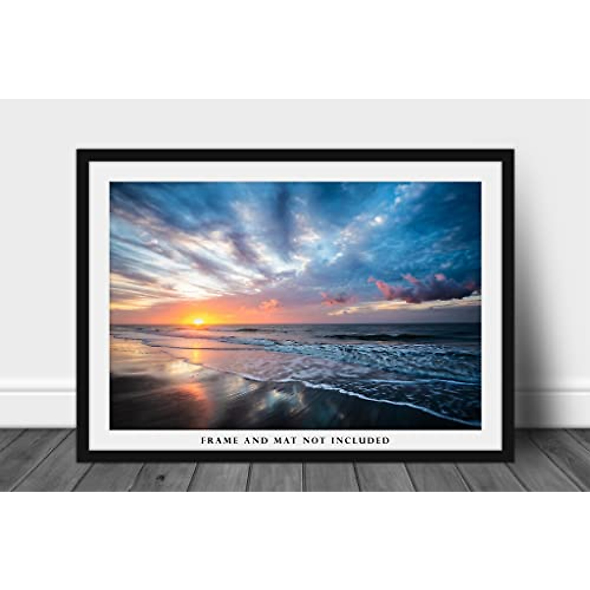 Coastal Photography Print (Not Framed) Picture of Scenic Sunrise Over Beach at Hilton Head Island South Carolina Ocean Wall Art Beach House Decor (8" x 10")