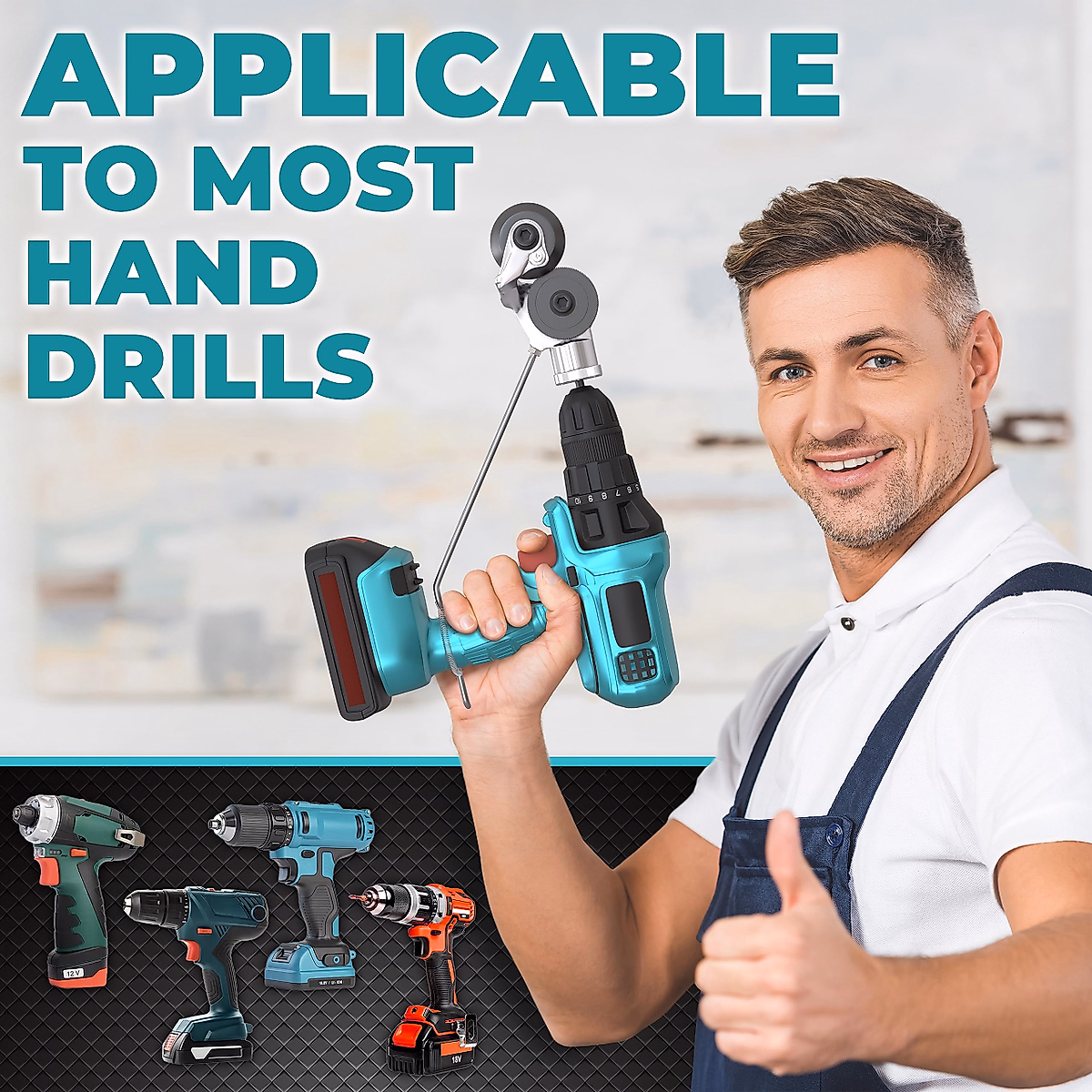 Metal Nibbler Drill Attachment, Rayan Deluxe Electric Drill Plate Cutter Attachment 2023 Model