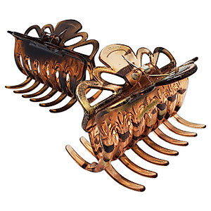 Scunci No Slip Crown Clip For Thick Hair Colors May Vary , 3 Count (Pack of 1)