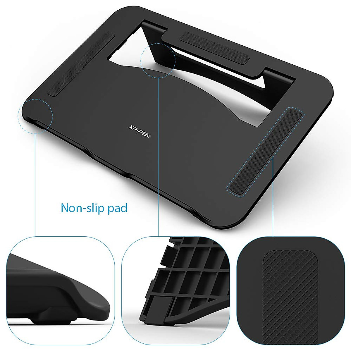 XPPen AC41 Graphics Tablet Stand Drawing Tablet Stand Laptop Stand Mobile Device Stand Holder for XPPen Artist12, Artist13.3, Artist15.6, Artist15.6 Pro, Suitable for 10-15.6" Device