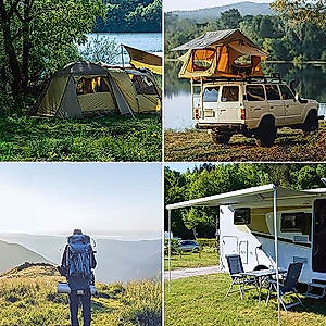 Topsolar 200W Foldable Portable Solar Panel Charger Kits for Portable Power Station Generator Cell Phones Camera Lamp 12V Car Boat RV Battery(Dual USB Ports & 19/14.4V DC Output)