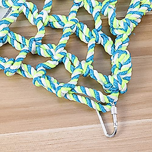 UEETEK Hamster Toys Small Animal Activity Toy Rat and Ferret Climbing Rope Net Pet Bed for Hamster Parrot Bird Toys