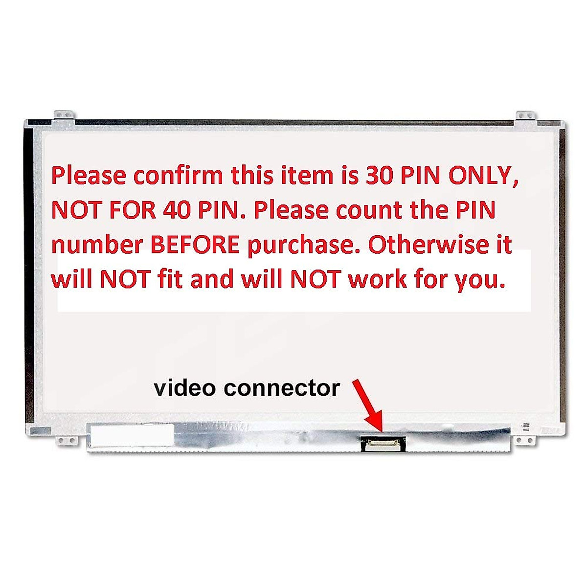 AUO Dell INSPIRON 15 3552 3558 3878 Series 15.6" HD LED LCD Screen eDP (Non Touch)