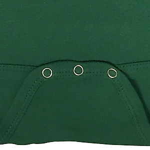 Laughing Giraffe Baby Long Sleeve Onesie - 100% Cotton (12-18 Months, Kelly Green)