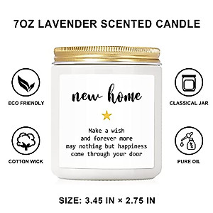 Housewarming Gifts, Housewarming Gifts for New Home, House - New Home Gifts for Home, Housewarming Gifts for Women, Men - Moving Away Gifts, Mothers Day Gifts, 7 oz Lavender Scented Candle