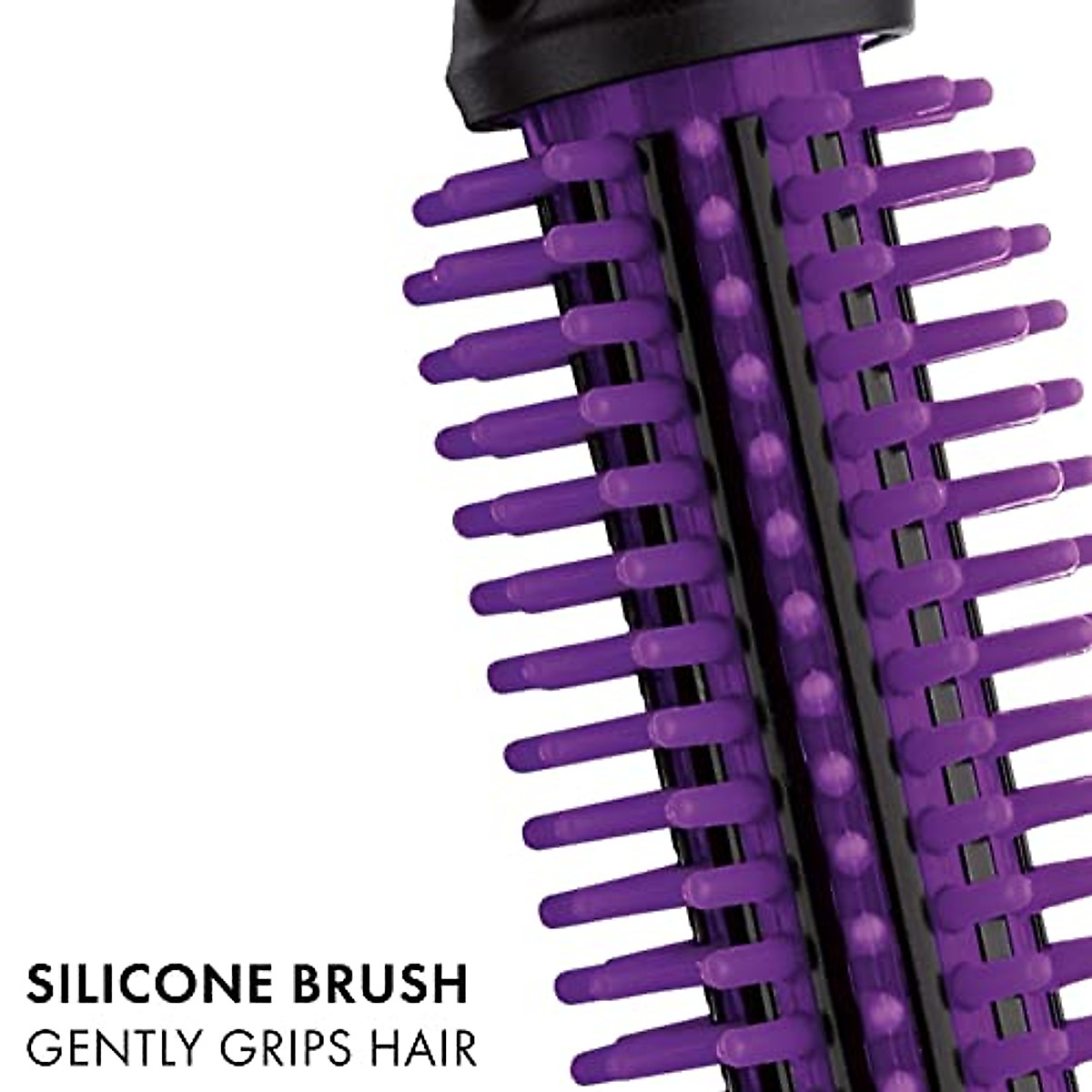 Hot Tools Pro Artist Heated Silicone Bristle Brush Styler | Helps create Volume and Fullness (1 in)