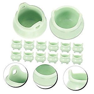 Abaodam 36 pcs Witch Boiler Candy Toys Halloween Toys miniture Decoration Witch Pot Witch Cauldron Pot Mini Halloween Candy Pail Plastic Miniature Ornaments Miniature Things Stove Toys