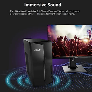Acer Aspire TC-1760-UA93 Desktop | Intel Core i7-12700F 12-Core | NVIDIA GeForce GTX 1660 Super | 16GB DDR4 | 512GB SSD | 1TB HDD | 8X DVD | Intel Wi-Fi 6 AX201 | Bluetooth 5.2 | Windows 11 Pro