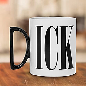 Thumbs Up UK Ceramic ICK Mug, 1 Count (Pack of 1), White