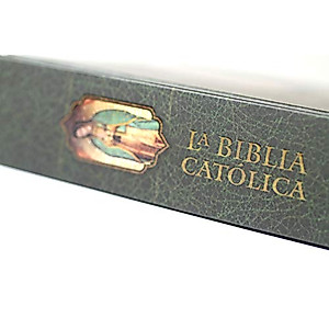 La Biblia Católica: Tamaño grande, Edición letra grande. Tapa dura, verde, con Virgen