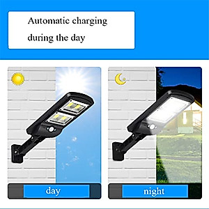 RXF Outdoor Solar Wall Light,4 Mode Remote Control COB Solar Light PIR Motion Sensor Outdoor Solar IP65 Waterproof Lamp,for Garden Patio Yard,2pcs