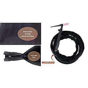 26V Series - 200 Amp - Air Cooled - TIG Torch with Valve - 12.5 feet 2-Piece Cable - Dinse 35-70 Connector