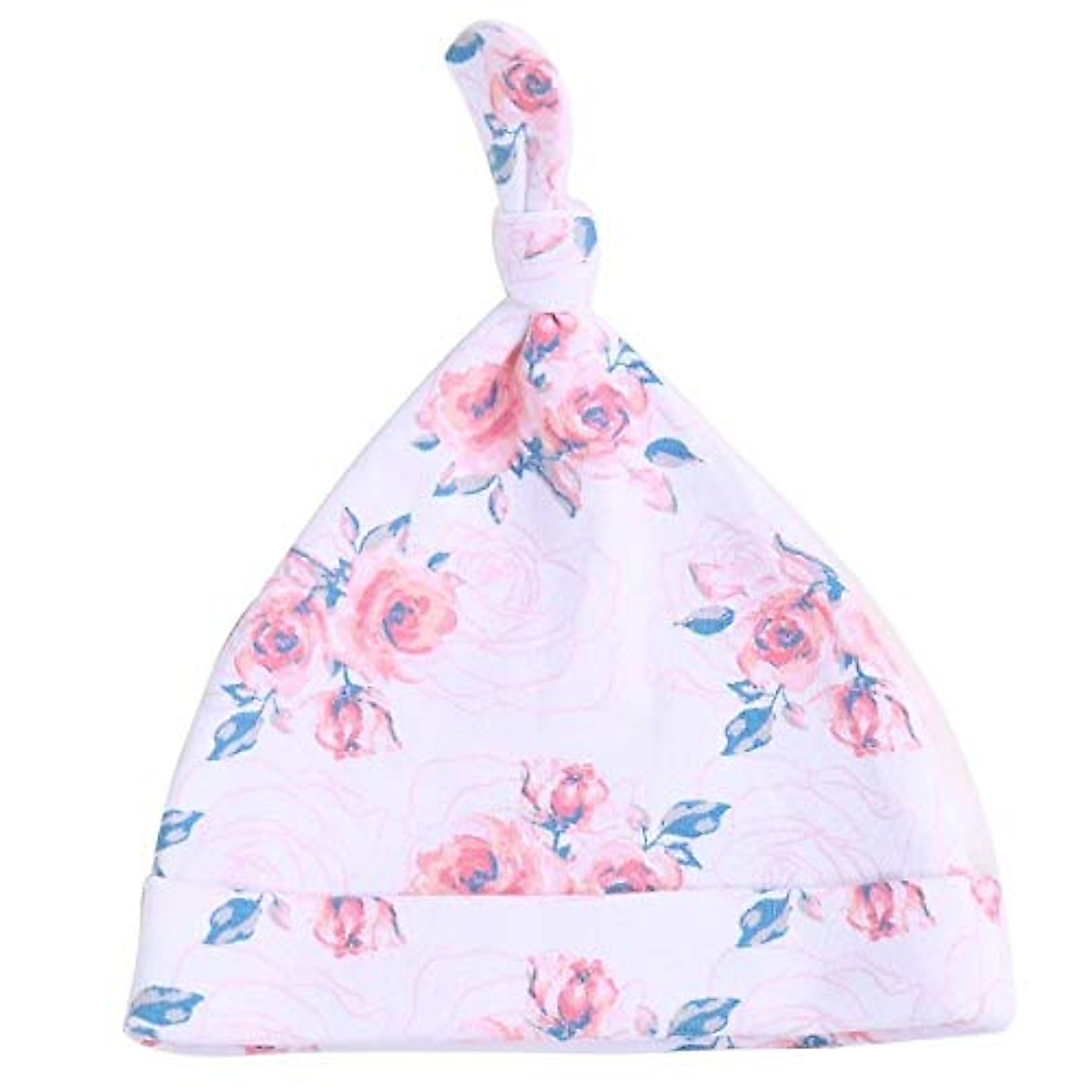 Newborn Footed Pajamas Girls Baby Sleepers Side Snap Onesie Footies with Hat Nb Floral Print