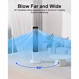 Uthfy Tower Fan for Bedroom,Fans that Blow Cold Air,41"Evaporative Air Cooler Swamp Cooler with 4L Tank & 4 Ice Packs,Oscillating Fan with Remote Control,Quiet Floor Standing Fan for Room